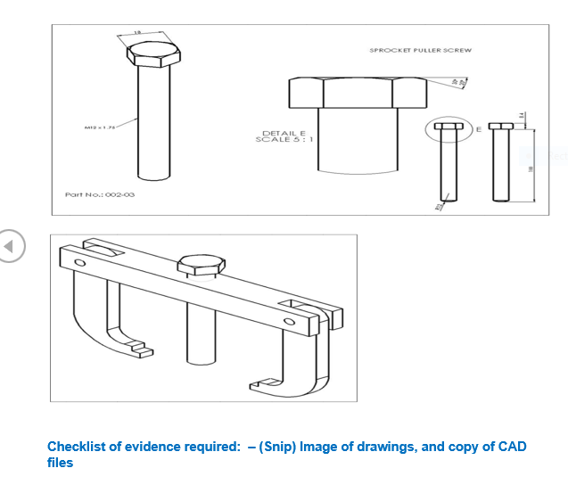 Solved Produce an assembly drawing for the Sprocket Product | Chegg.com