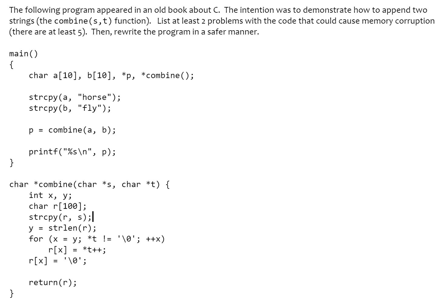 Solved The following program appeared in an old book about | Chegg.com