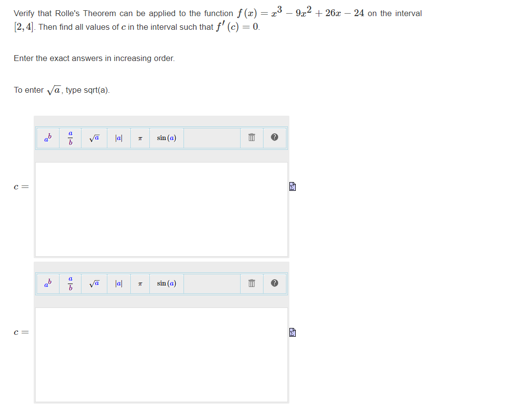 Solved Verify that Rolle's Theorem can be applied to the | Chegg.com