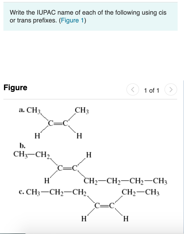 Solved Write the IUPAC name of each of the following using | Chegg.com