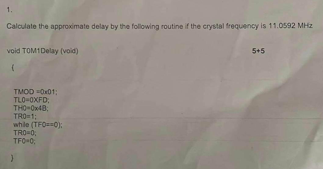 Solved Calculate the approximate delay by the following | Chegg.com