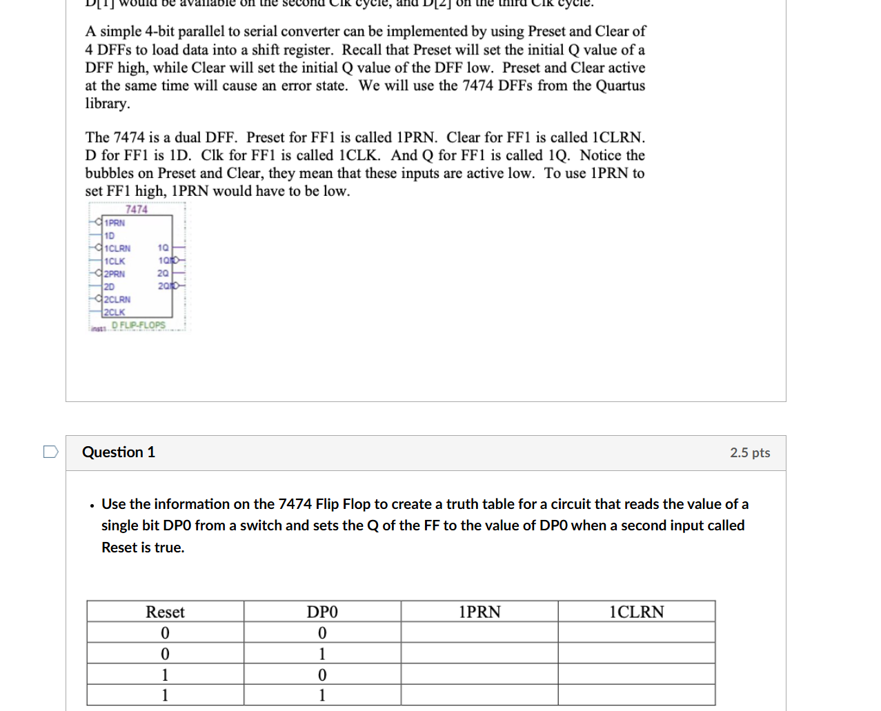Solved A simple 4-bit parallel to serial converter can be | Chegg.com