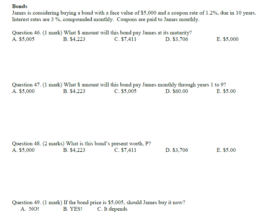 Solved Please Solve the Bond Example 46-49 using CIF | Chegg.com