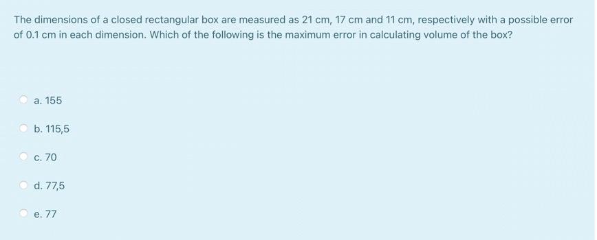 Solved The dimensions of a closed rectangular box are | Chegg.com