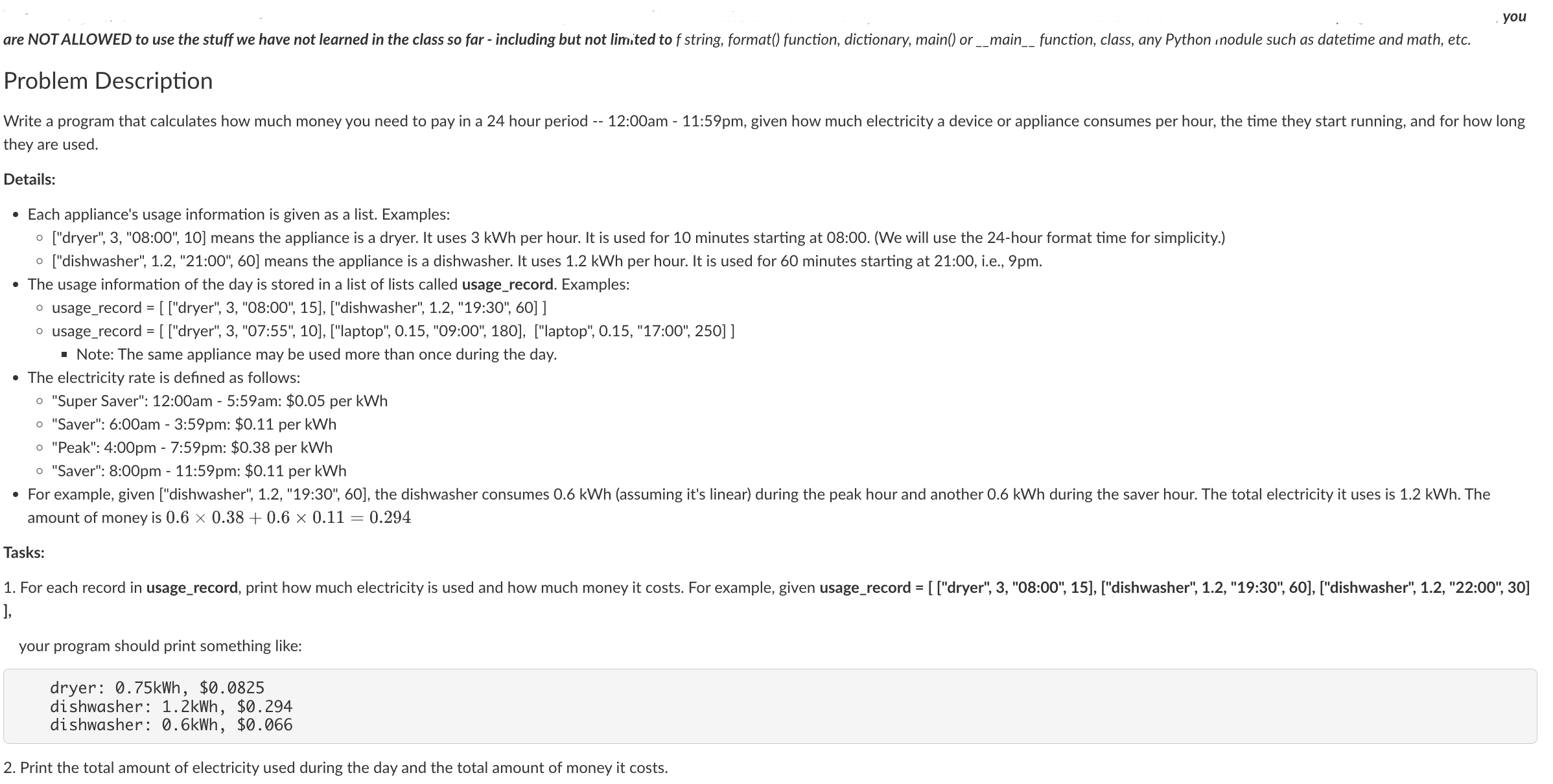 Solved PLEASE SHOW ME HOW TO DO THIS WITHOUT USING F STRING, | Chegg.com