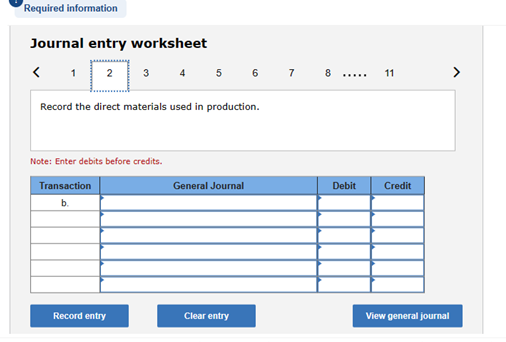 Solved Journal entry worksheet