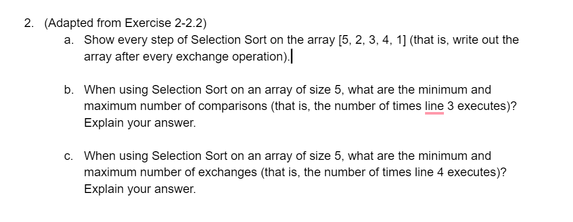 Solved 2. (Adapted from Exercise 2-2.2) a. Show every step | Chegg.com