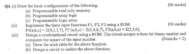 Solved Q4. (i) ﻿Draw the basic configurations of the | Chegg.com