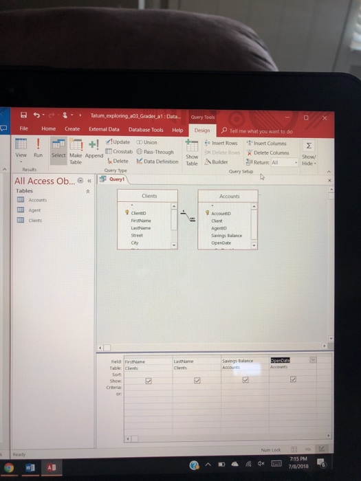 Solved Add a calculated field named Account Time that | Chegg.com