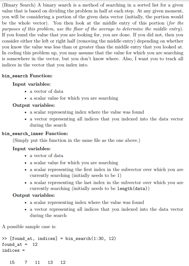 Solved Please Use Recursion In Matlab Octave To Solve