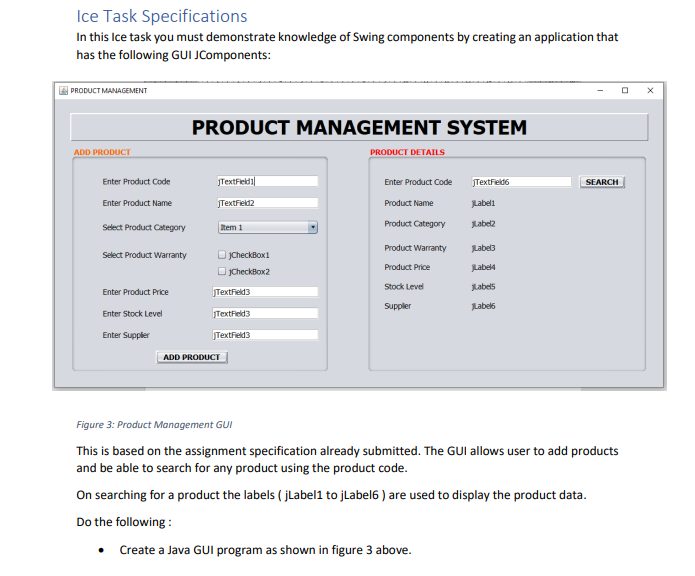 Solved Ice Task Specifications In this Ice task you must | Chegg.com
