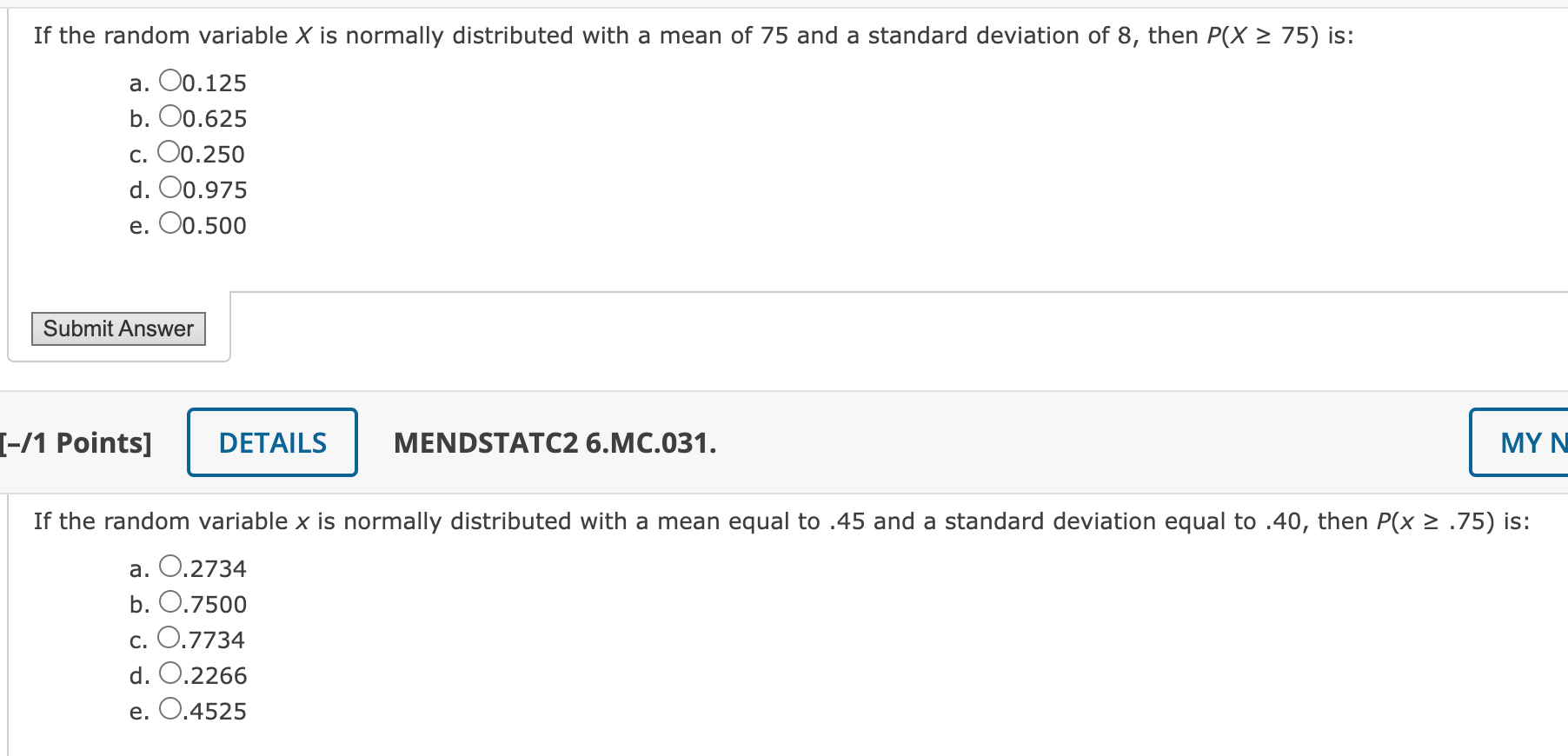Solved If the random variable X is normally distributed with | Chegg.com