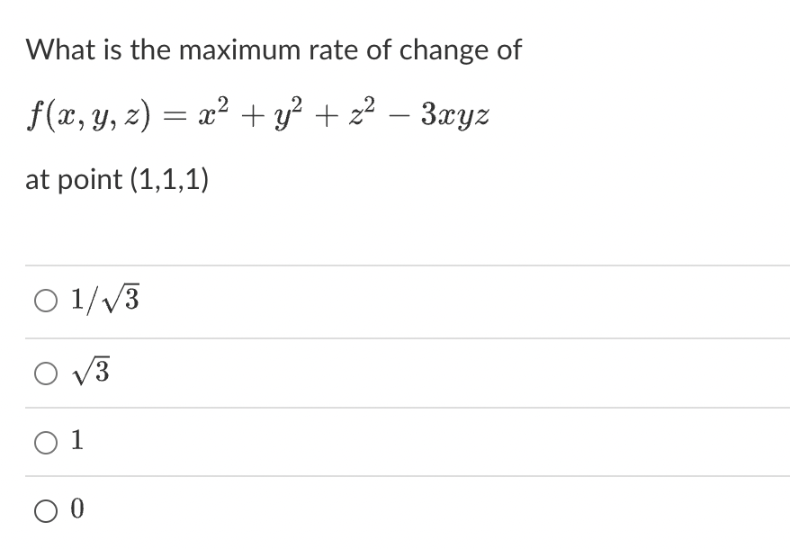 Solved What is the maximum rate of change of | Chegg.com