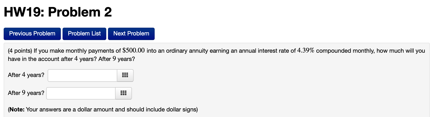 Solved HW19: Problem 2 Previous Problem Problem List Next | Chegg.com