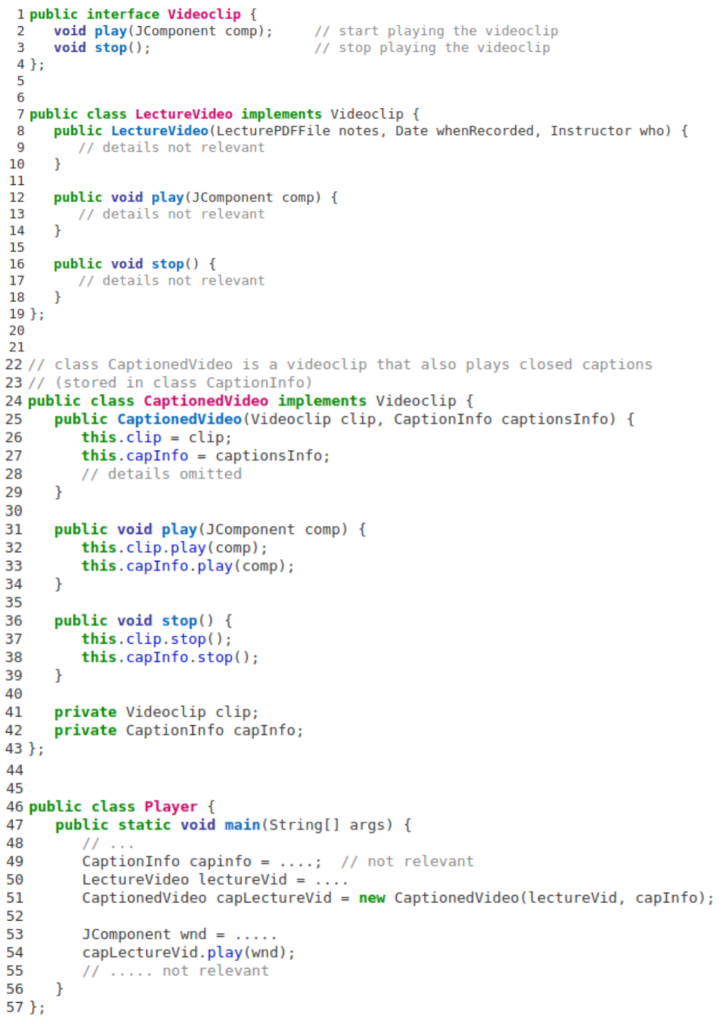 Solved You read the following (sparsely commented) Java code | Chegg.com