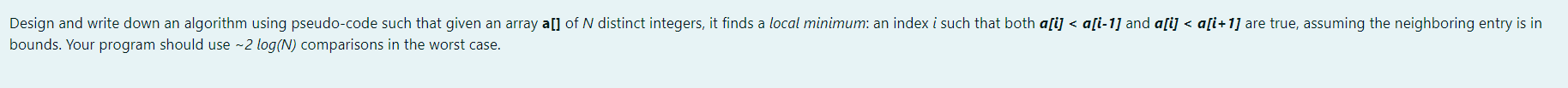 Solved Please use pseudo-code to solve this problem. No need | Chegg.com