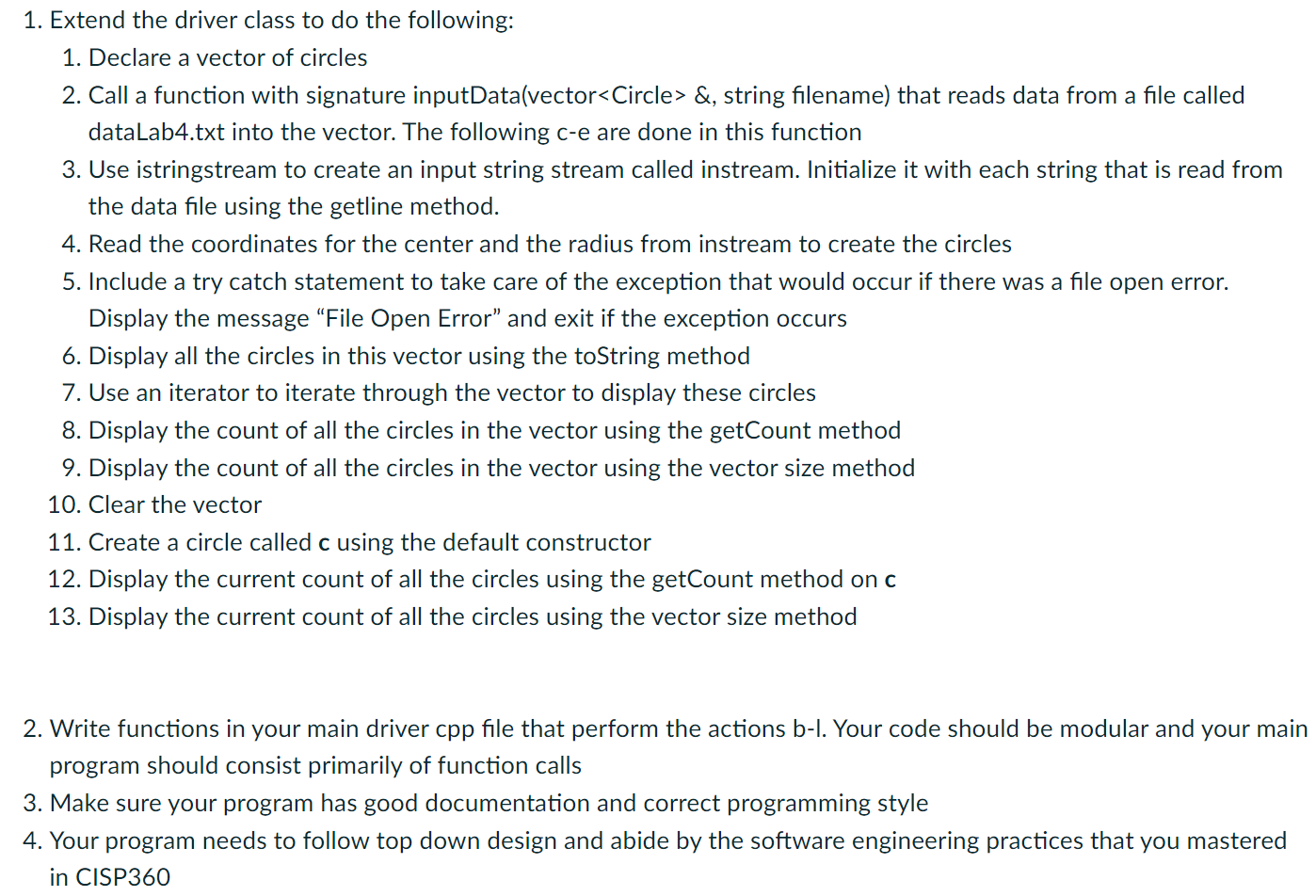 Solved Extend the code from Lab3. Use the same UML as below | Chegg.com