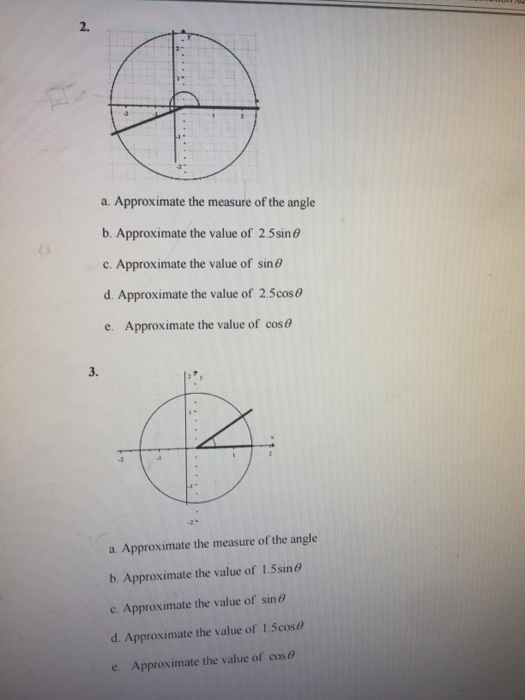 Solved a. Approximate the measure of the angle b. | Chegg.com