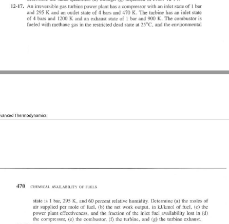 12-17. An irreversible gas turbine power plant has a | Chegg.com