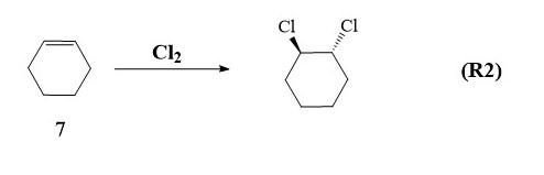 Solved The reaction of alkene 7 with the halogen Cl2 is | Chegg.com