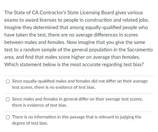 Solved The State of CA Contractor's State Licensing Board | Chegg.com