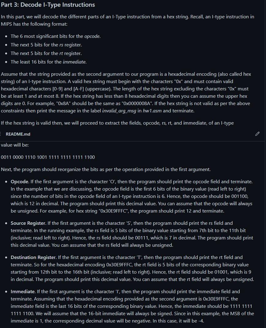 Solved Part 3: Decode I-Type Instructions In this part, we | Chegg.com