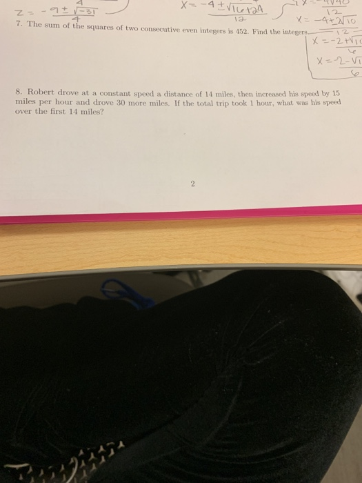 Solved the sum of the squares of two consecutive even | Chegg.com