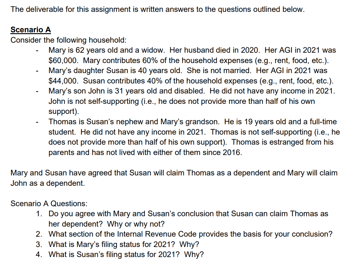 Solved The deliverable for this assignment is written | Chegg.com