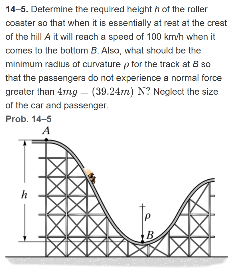 Solved 14-5. Determine the required height h of the roller | Chegg.com