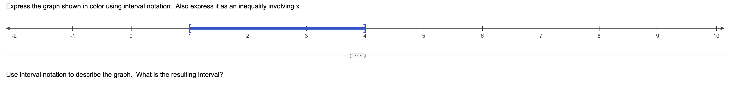 Solved Express the graph shown in color using interval | Chegg.com
