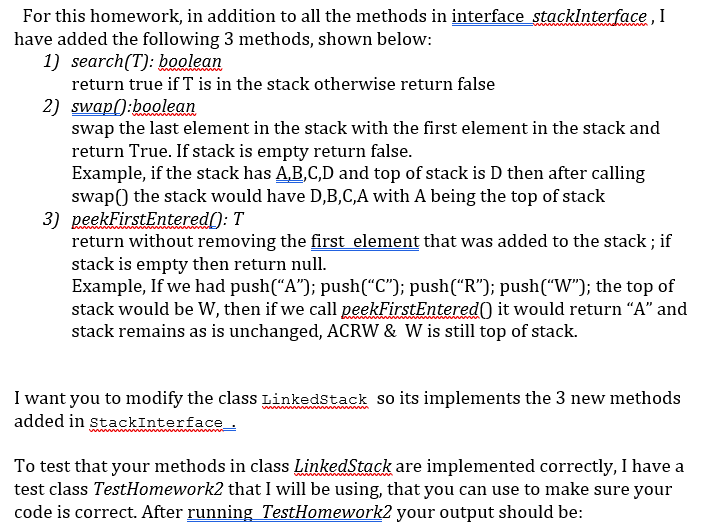 Solved For this homework, in addition to all the methods in | Chegg.com