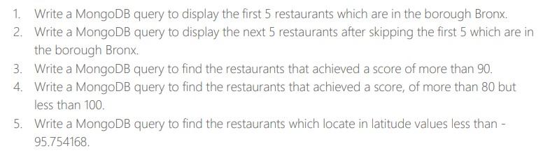 Solved Question 1 1. What are the advantages of MongoDB? 2. | Chegg.com