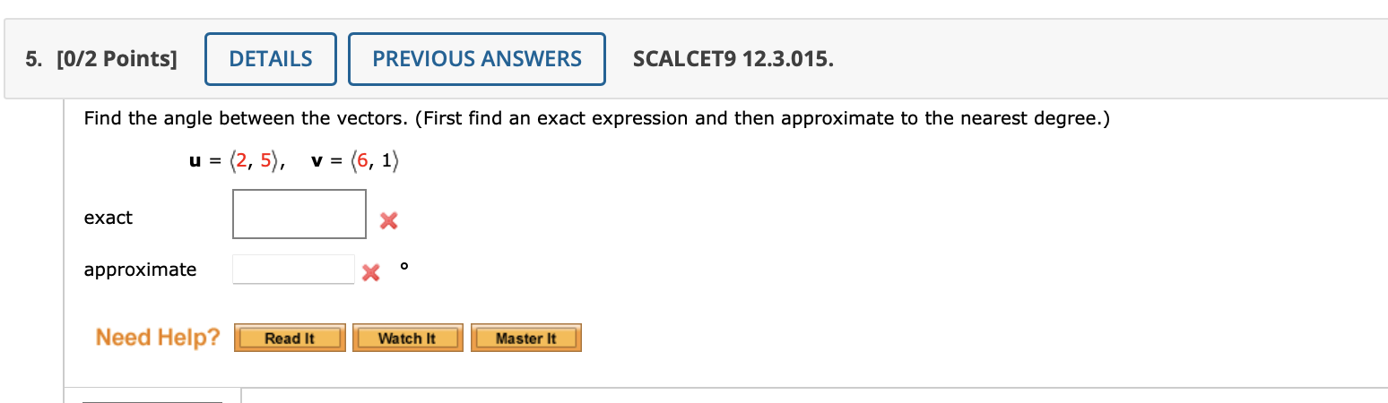 Solved 5. [0/2 Points] DETAILS PREVIOUS ANSWERS SCALCET9 | Chegg.com