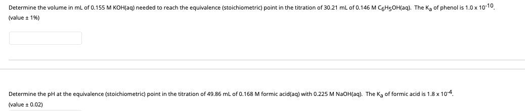Solved Determine the volume in mL of 0.155 M KOH(aq) needed | Chegg.com