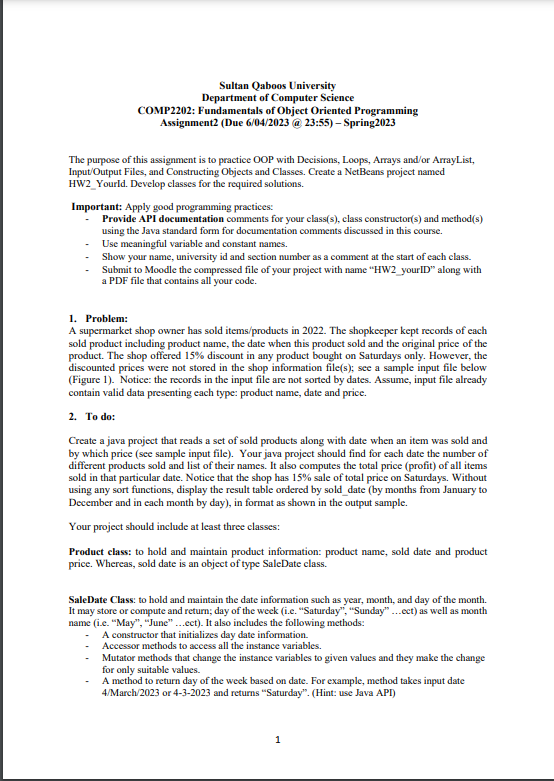 Solved Sultan Qaboos University Department Of Computer 1457
