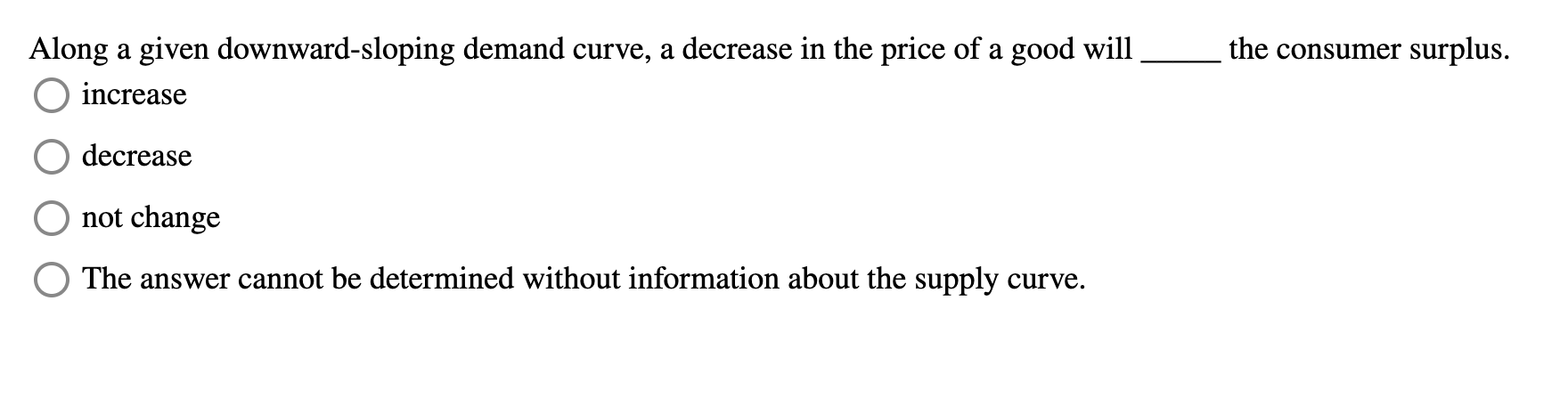 Solved Along a given downward-sloping demand curve, a | Chegg.com