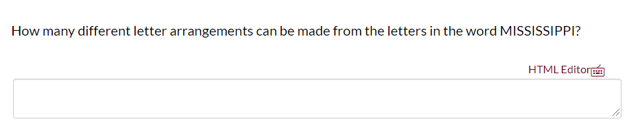 Solved How many different letter arrangements can be made | Chegg.com