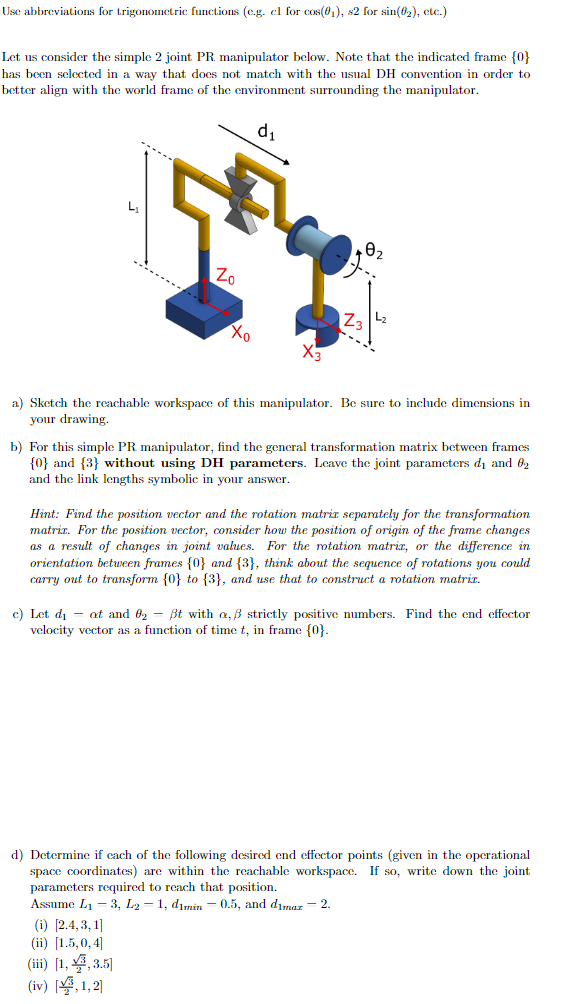 Solved Use abbreviations for trigonometric functions | Chegg.com