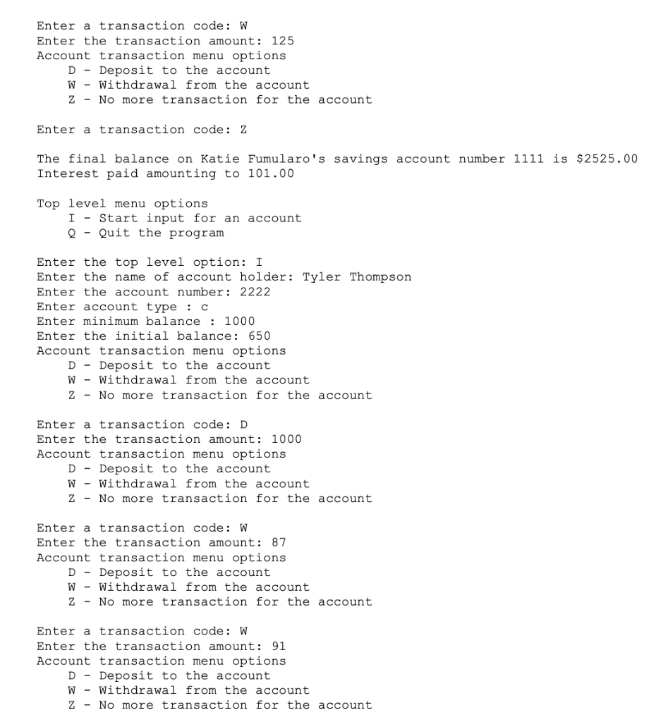 Solved PROBLEM Bank account Write a Java class called | Chegg.com