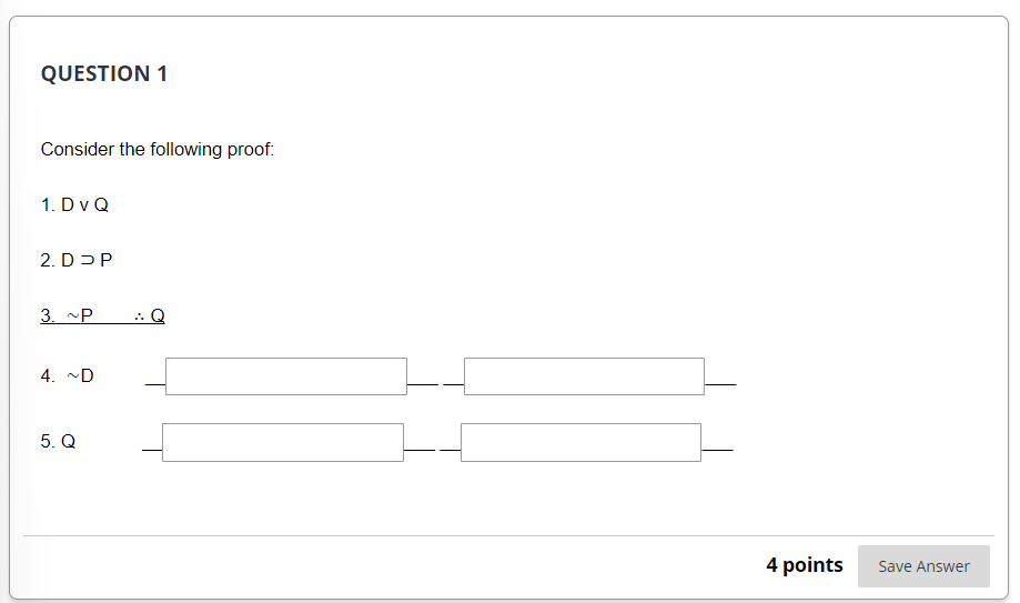 Consider the following proof: 1. B∙(C⊃D) 2. | Chegg.com