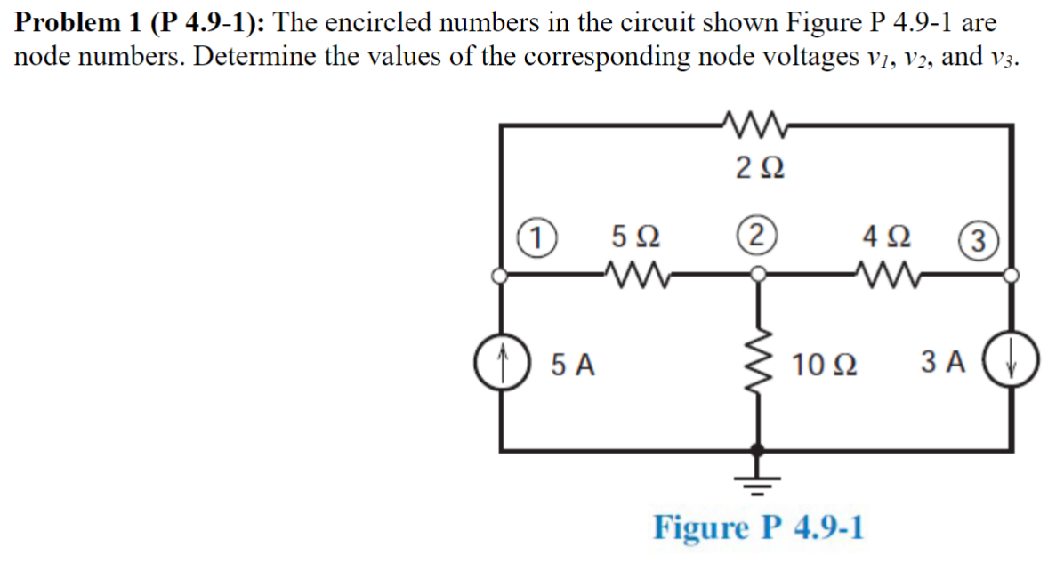 Solved Problem 1 (P 4.9-1): The encircled numbers in the | Chegg.com