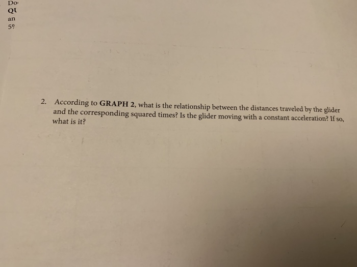 Do an 50 2. According to GRAPH 2, what is the | Chegg.com