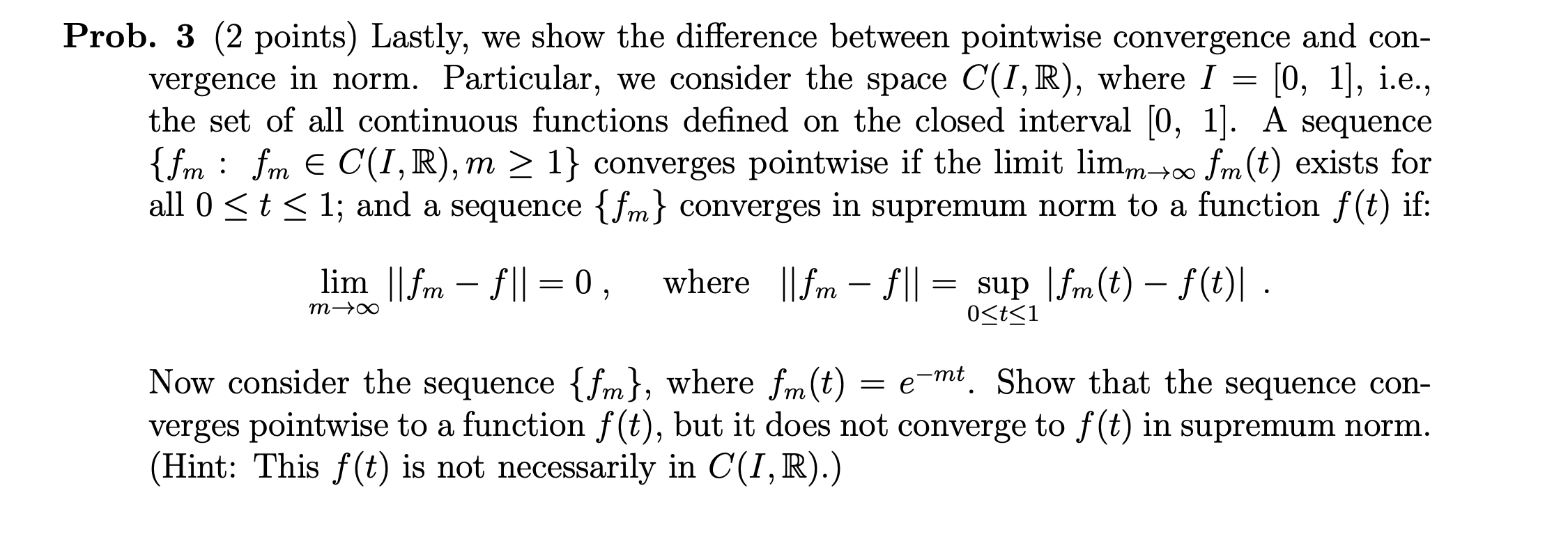 Solved rob. 3 (2 points) Lastly, we show the difference | Chegg.com