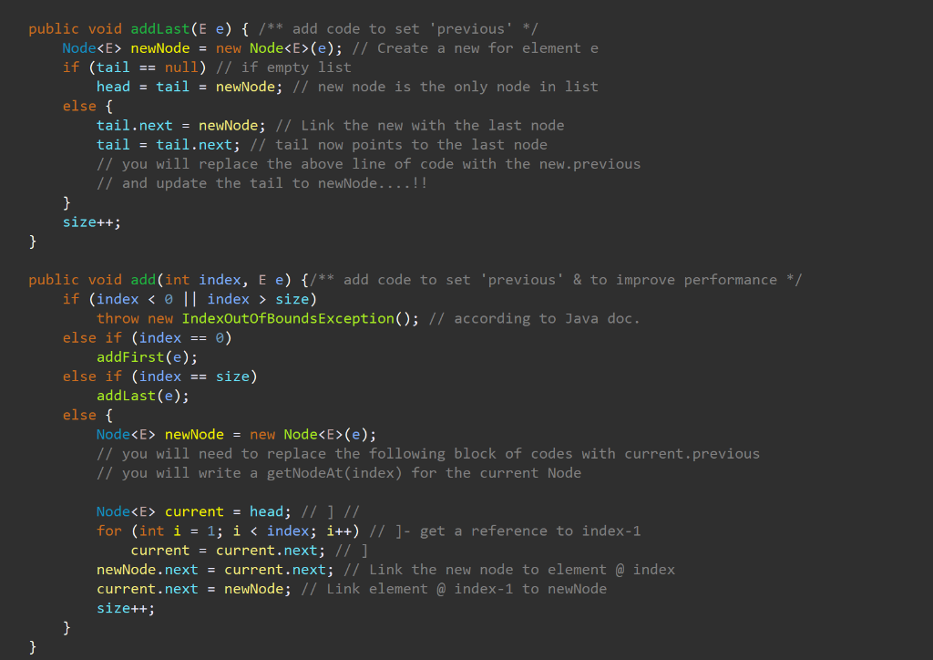 Solved package Question3; public class MyLinkedList { | Chegg.com