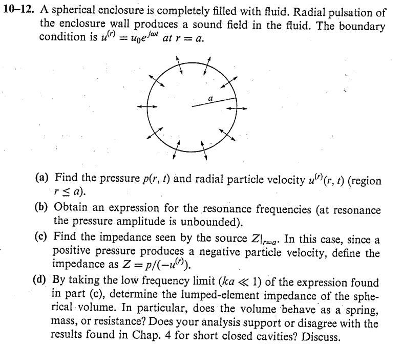 Solved (a) ﻿Find the pressure p(r,t) ﻿and radial particle | Chegg.com