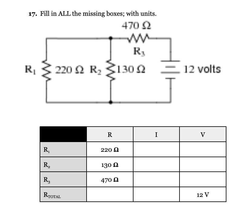Solved Fill in ALL the missing boxes; with | Chegg.com