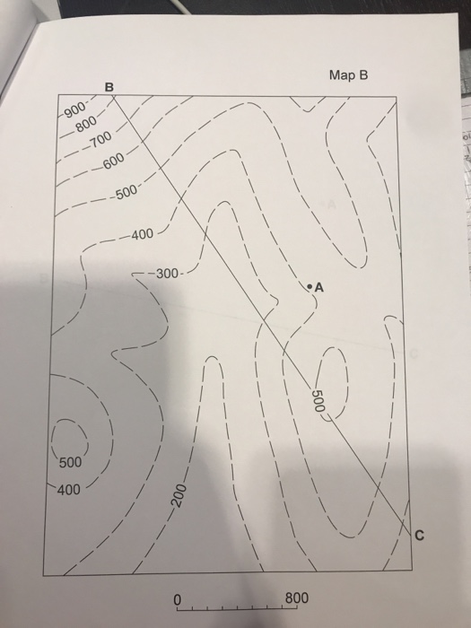 Solved Map B) a) In a small | Chegg.com