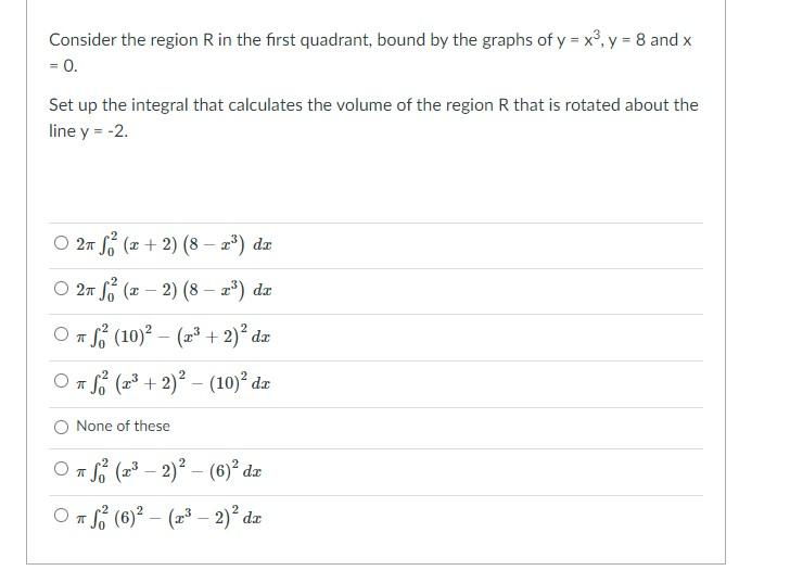 Solved Consider the region Rin the first quadrant, bound by | Chegg.com