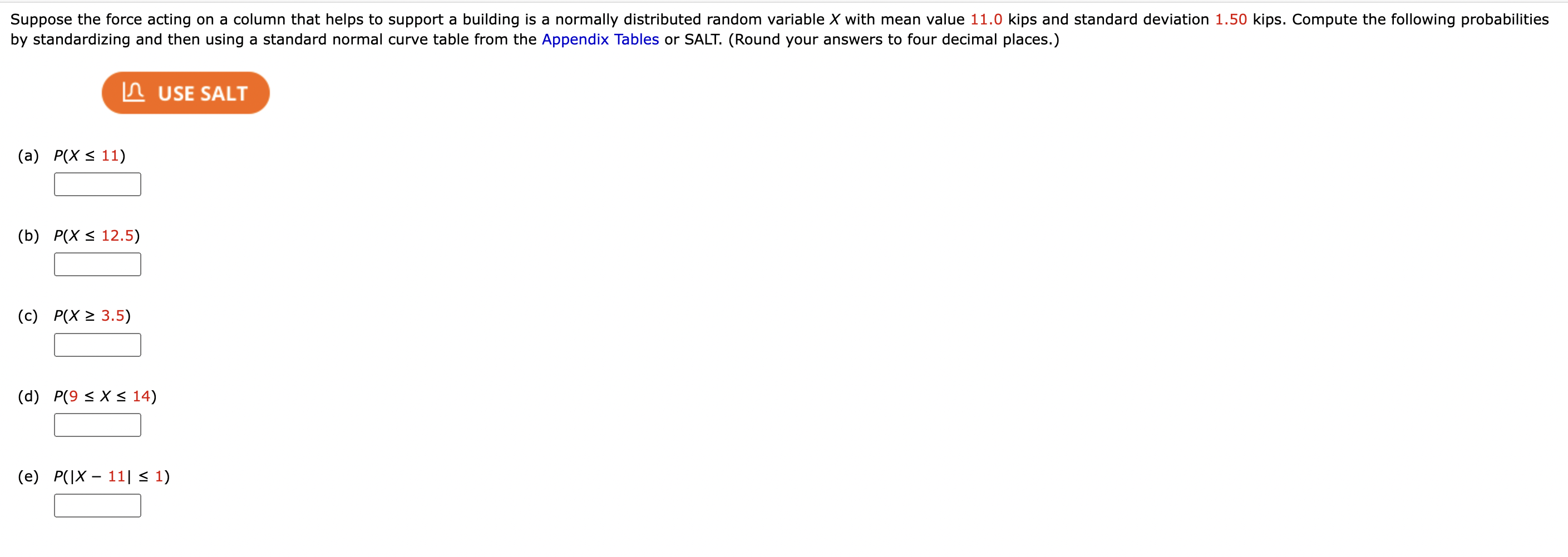 Solved by standardizing and then using a standard normal | Chegg.com