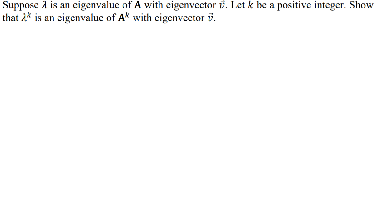 Solved Suppose 1 is an eigenvalue of A with eigenvector V. | Chegg.com